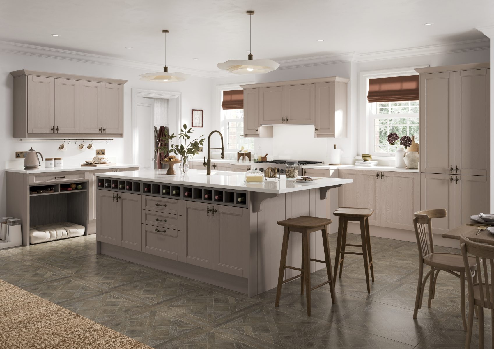 Henley Timber Kitchen in Cashmere | Grain Finish | Wren
