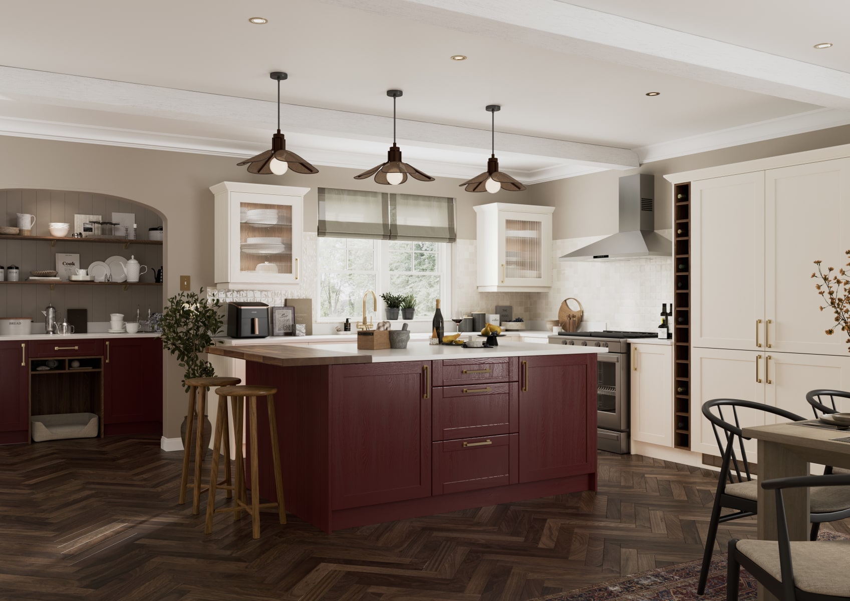 Shaker Timber Kitchen in Spectrum | Matt Finish | Wren