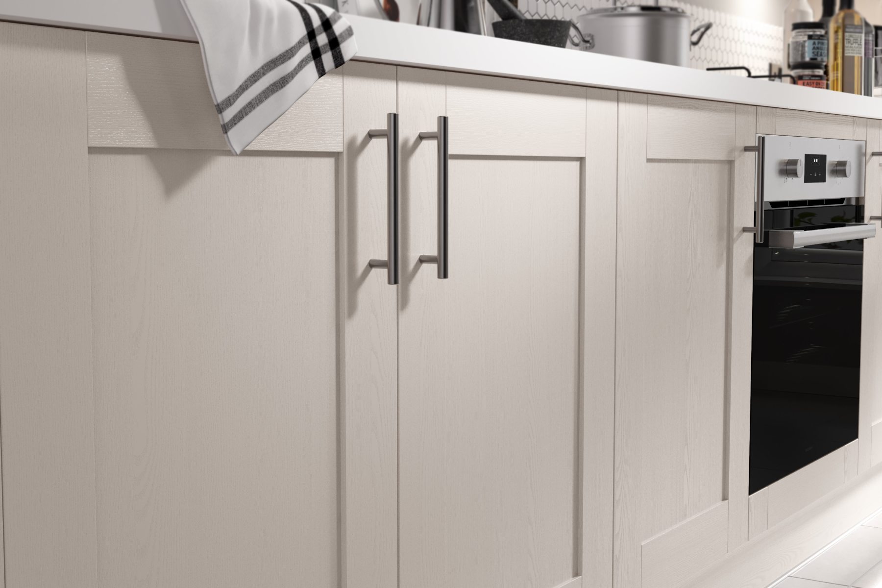 Shaker 5-Piece Cashmere Grain Kitchen | Wren Kitchens