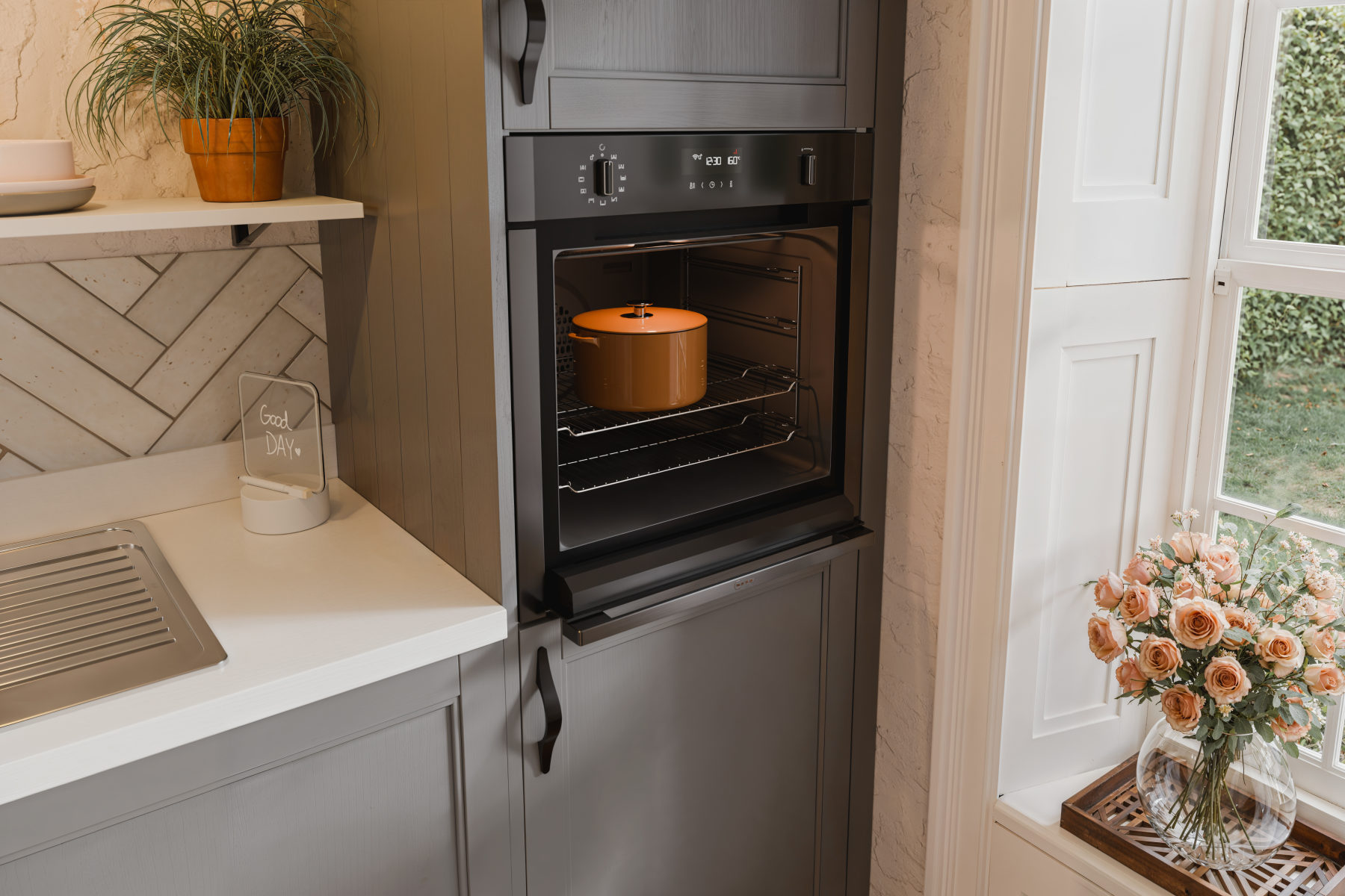 Henley Timber Kitchen in Earl Grey | Grain Finish | Wren