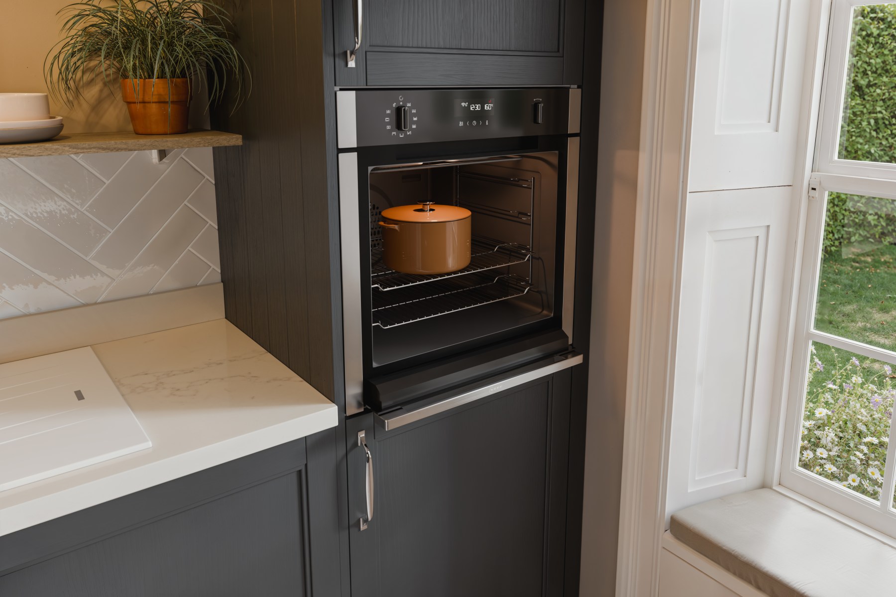 Henley Timber Kitchen in Regent Blue | Wren