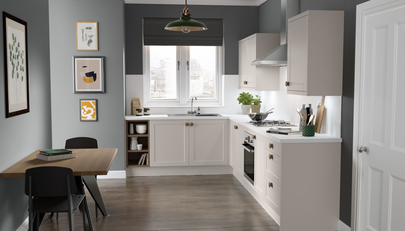 Cashmere Matt Shaker Kitchens | Wren