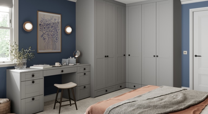Ash Grey Shaker Bedroom Furniture UK | Wren
