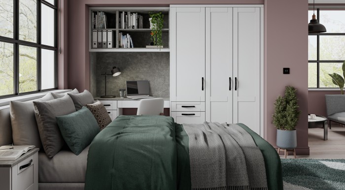 Shaker Classic Ermine Bedroom in Pillow White | Matt Finish | Wren