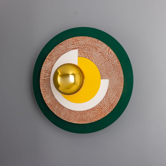 Neptune Colourful Disc Wall Light | Mullan Lighting