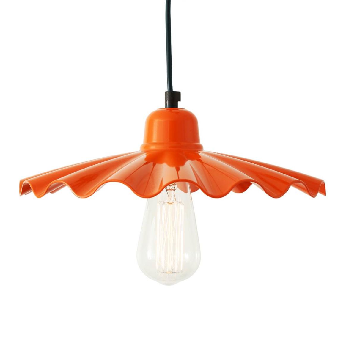 Ardle Modern Ripple Shade Factory Pendant Light 11.8" | Mullan Lighting