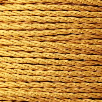 Black Fabric Braided Cable, 2 Core Twisted | Mullan Lighting