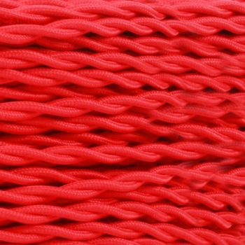 Black Fabric Braided Cable, 2 Core Twisted | Mullan Lighting