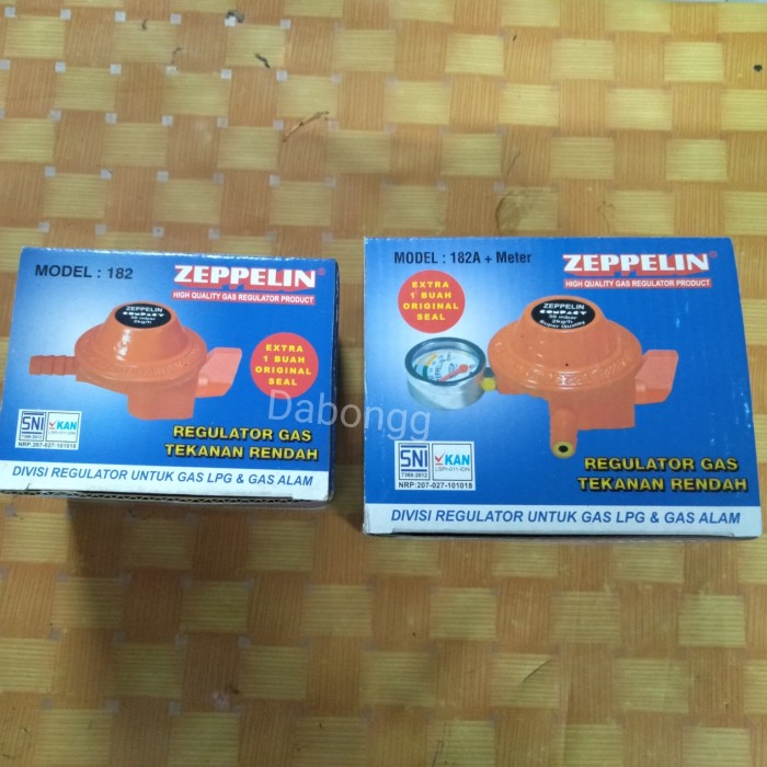 Promo Regulator Gas Zeppelin + Meter- Kepala Kompor Zeppelin + Meter ...