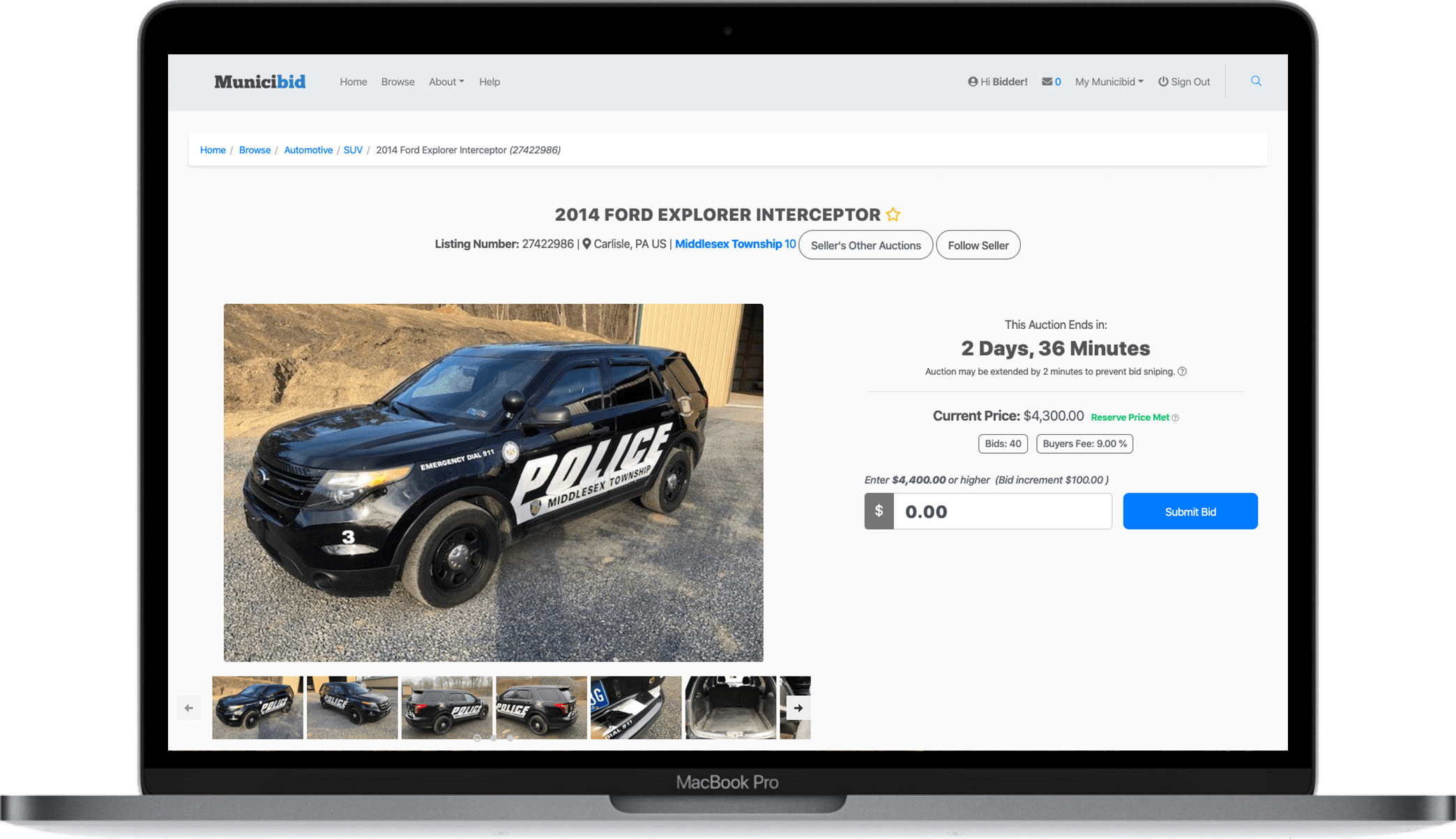 Municibid - Police Vehicles