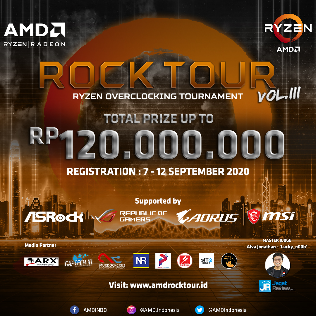 AMD ROCK TOUR VOL 3 2020 Udah Dibuka, Ryzen Overclocking Tournament ...