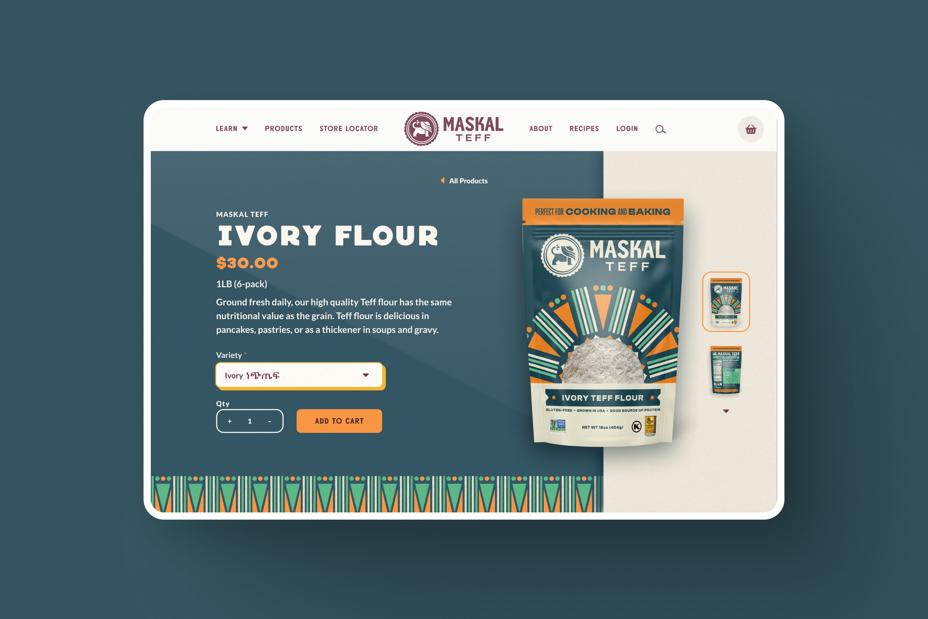 Ancient Grain Branding and Packaging - The Teff Company