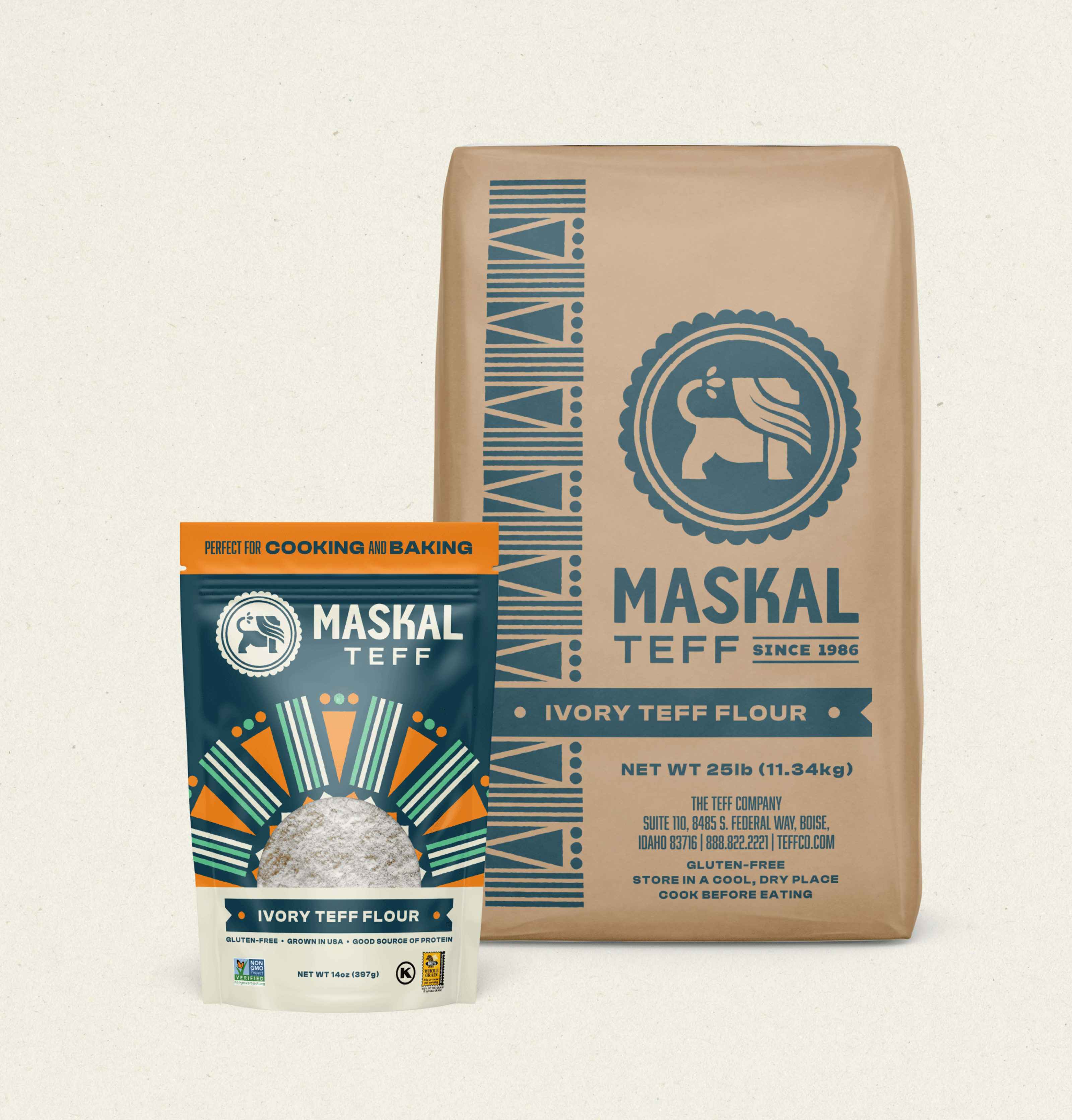 Ancient Grain Branding and Packaging - The Teff Company
