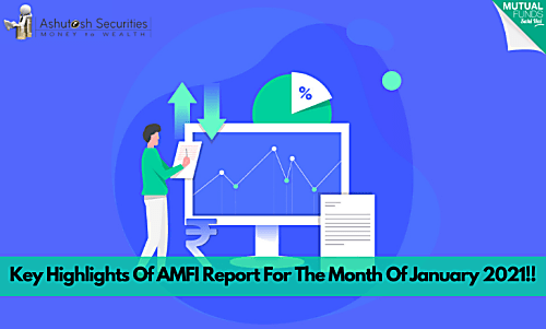 Key Highlights Of AMFI Report For The Month Of January 2021!!