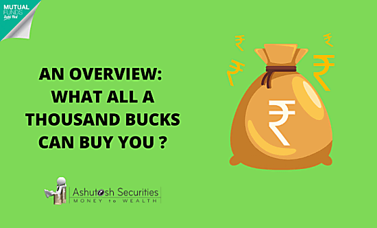 An overview – What all can 1000 bucks do?