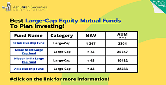 Best Large Cap Equity Mutual Funds To Plan Investing!