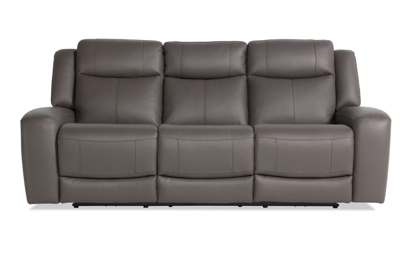 Verona Gray Leather 90'' Power Reclining Sofa & Recliner Verona Gray Leather 90'' Power Reclining Sofa & Recliner