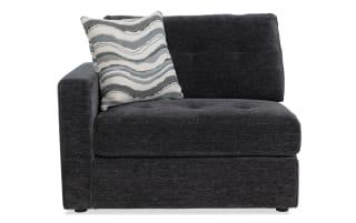 Modular Bob™ Charcoal Left Arm Facing Chair | Bob's Discount Furniture ...