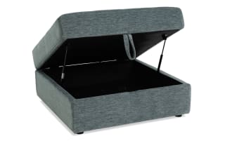 Modular Bob™ Spa Blue Storage Ottoman | Bob's Discount Furniture ...