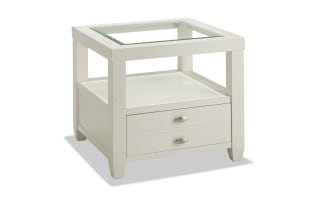 Prestige White Storage End Table | Bob's Discount Furniture & Mattress ...