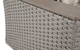 Cottage Chic Beige Wicker Outdoor Swivel Chair | Bob's Discount ...