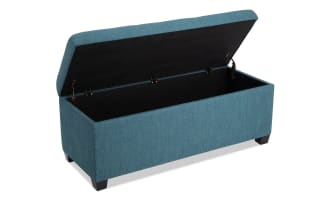 Bettie Teal Storage Bench & Ottoman Set | Bob's Discount Furniture ...