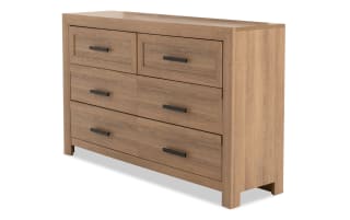 Calvin Light Brown 6 Drawer Dresser | Bob's Discount Furniture ...