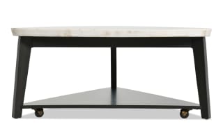 Elm Espresso & Marble Triangle Coffee Table | Bob's Discount Furniture ...