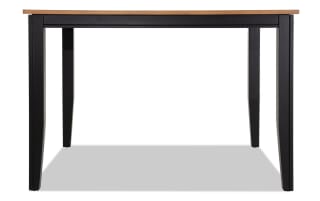 Blake Black & Natural Extendable Counter Height Square Dining Table ...