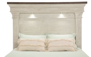 Beaumont Queen White & Gray Platform Storage Bed | Bob's Discount ...