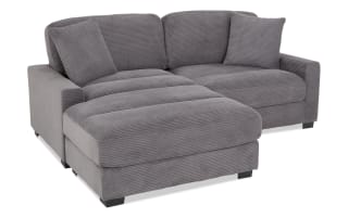 Aspen Charcoal 86'' Left Arm Facing Chofa | Bob's Discount Furniture ...