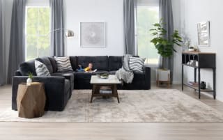 Modular Bob™ Charcoal 80'' 4 Piece Modular Sectional with 1 Armless ...