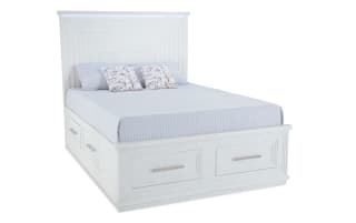 Infinity King White Storage Platform Bed | Bob's Discount Furniture ...