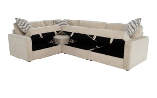 Modular Bob™ Beige 80'' 4 Piece Modular Sectional with 1 Armless Chair ...