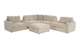 Modular Bob™ Beige 129'' 8 Piece Modular Sectional with 2 Armless ...