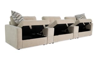 Modular Bob™ Beige 147'' 5 Piece Modular Sofa with 2 Consoles, 1 ...