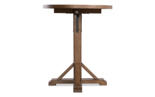 Iris Brown Adjustable Height Round Dining Table | Bob's Discount ...