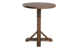 Iris Brown Adjustable Height Round Dining Table | Bob's Discount ...