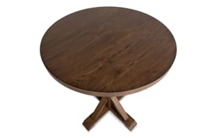 Iris Brown Adjustable Height Round Dining Table | Bob's Discount ...