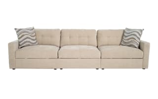 Modular Bob™ 124'' 2 Piece Left Arm Facing Sleeper Sofa with Queen Gel ...