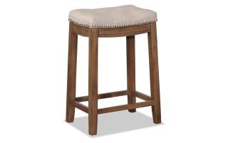 Ryann Gray Backless Upholstered Counter Height Stool | Bob's Discount ...