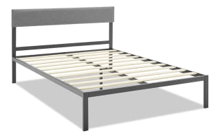Canter King Gray Platform Bed | Bob's Discount Furniture & Mattress Store