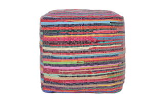 Elias Multicolored Pouf | Bob's Discount Furniture & Mattress Store