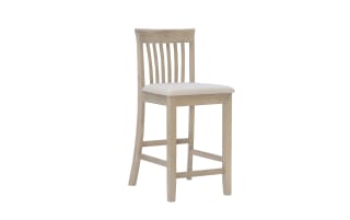 Craftsman Beige Slat Back Counter Height Stool | Bob's Discount ...