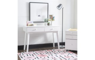 Rylan White 2 Drawer Desk | Bob's Discount Furniture & Mattress Store