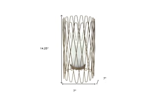 14'' Marzano Gold Glass Candle Holder | Bob's Discount Furniture ...