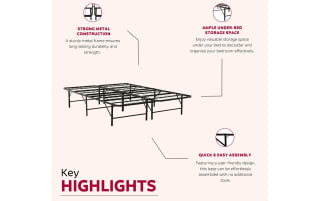 Ralph Twin Metal Frame | Bob's Discount Furniture & Mattress Store