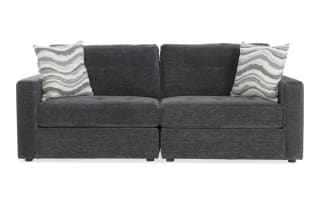 Modular Bob ™ Charcoal 86'' 2 Piece Loveseat | Bob's Discount Furniture ...