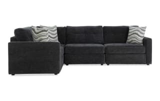 Modular Bob ™ Charcoal 80'' 4 Piece Sectional | Bob's Discount ...