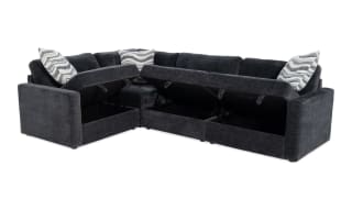 Modular Bob ™ Charcoal 80'' 4 Piece Sectional | Bob's Discount ...